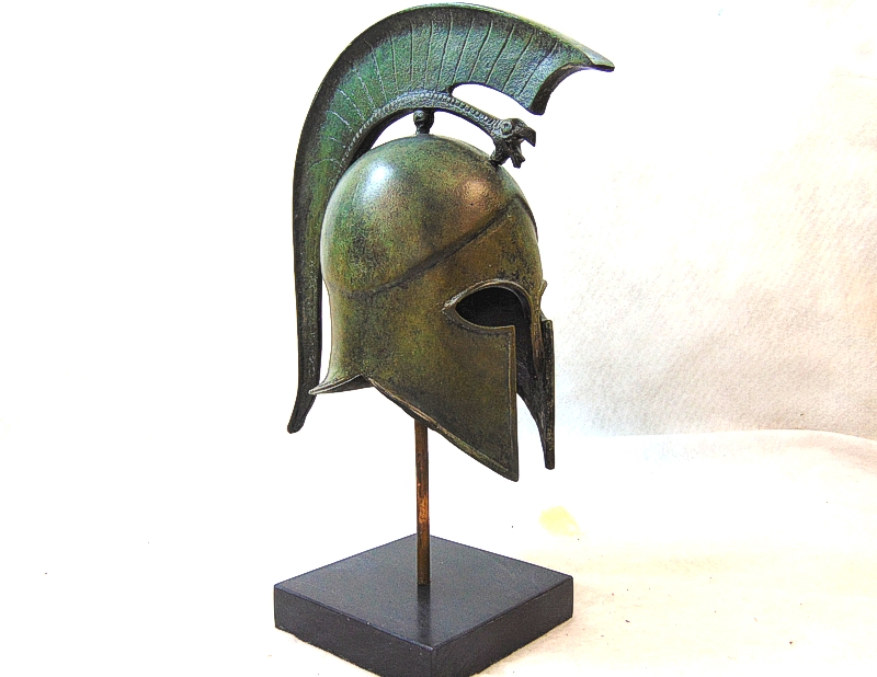 Chalkidean Helmet with snake crest | Hellenic Art