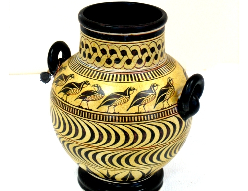 Geometric oil lamp | Hellenic Art