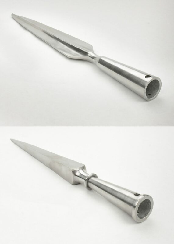 Spartan Dory Spearhead and Sauroter Buttcap | Hellenic Art