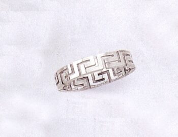Eternal Flow Greek Key Wedding Band | Hellenic Art
