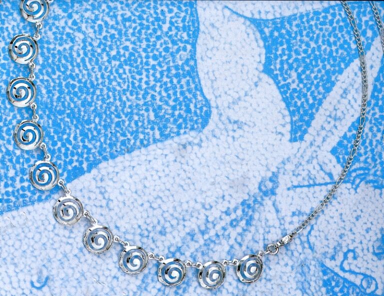 Spiral Greek Key Necklace | Hellenic Art