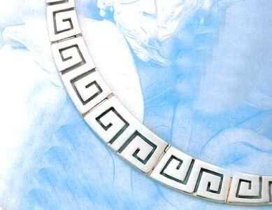 Meander Greek Key Necklace | Hellenic Art