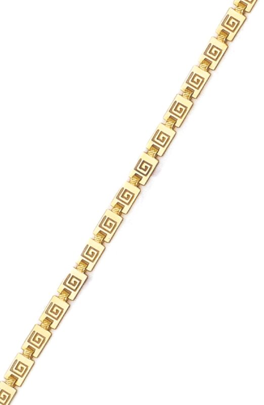Gold Greek Key Meander Wristlet | Hellenic Art