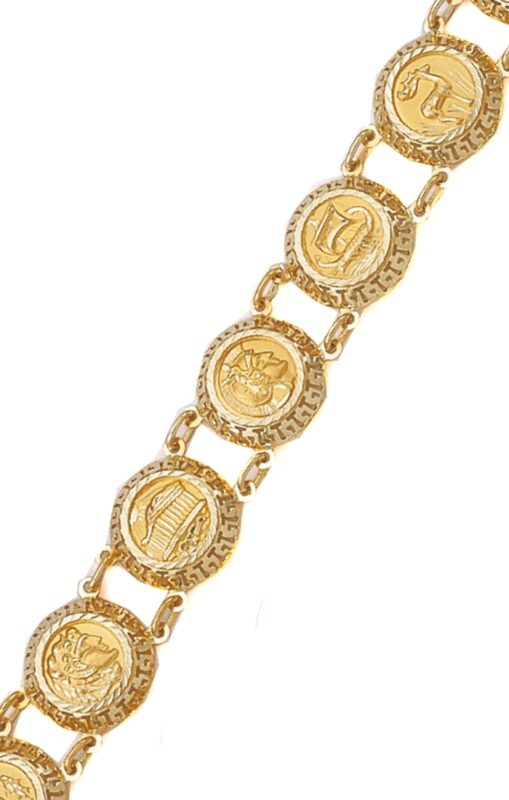 Gold Symbols of Greece Bracelet | Amazing | Hellenic Art