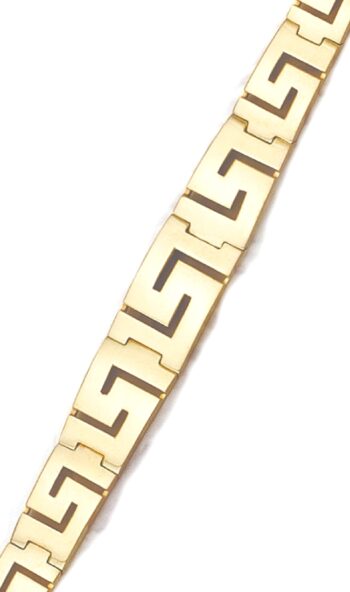 Luxe Gold Meander Bracelet | Hellenic Art