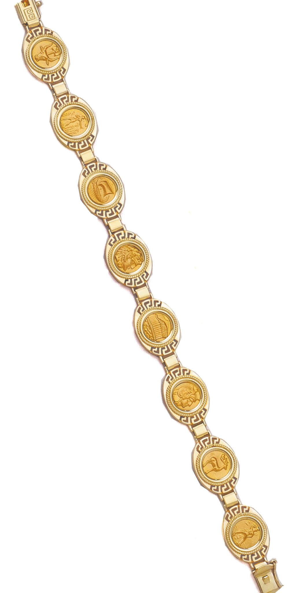 Gold Symbols of Greece Bracelet | Hellenic Art