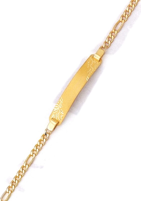 Gold Greek ID Bracelet | Hellenic Art