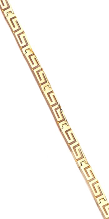 Gold Meander Greek Spiral Bracelet | Hellenic Art
