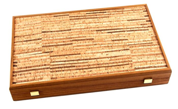 Natural Cork Backgammon set | Hellenic Art
