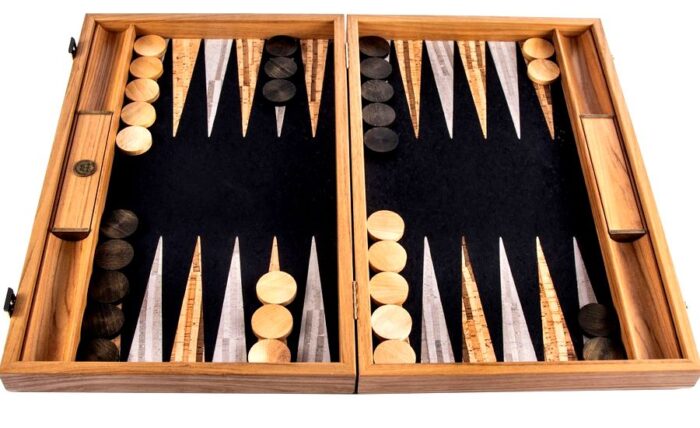 Natural Cork Backgammon set | Hellenic Art