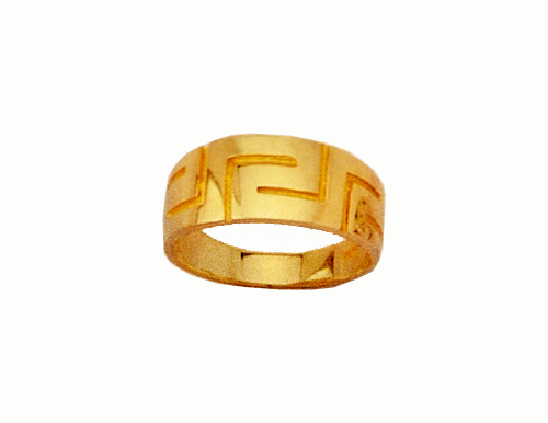 Eternal Flow Greek Key Wedding Band | Hellenic Art
