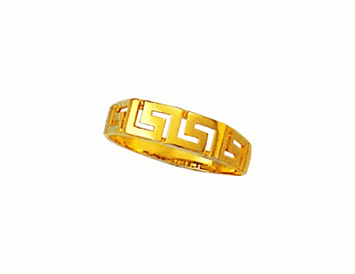 Eternal Flow Greek Key Wedding Band | Hellenic Art
