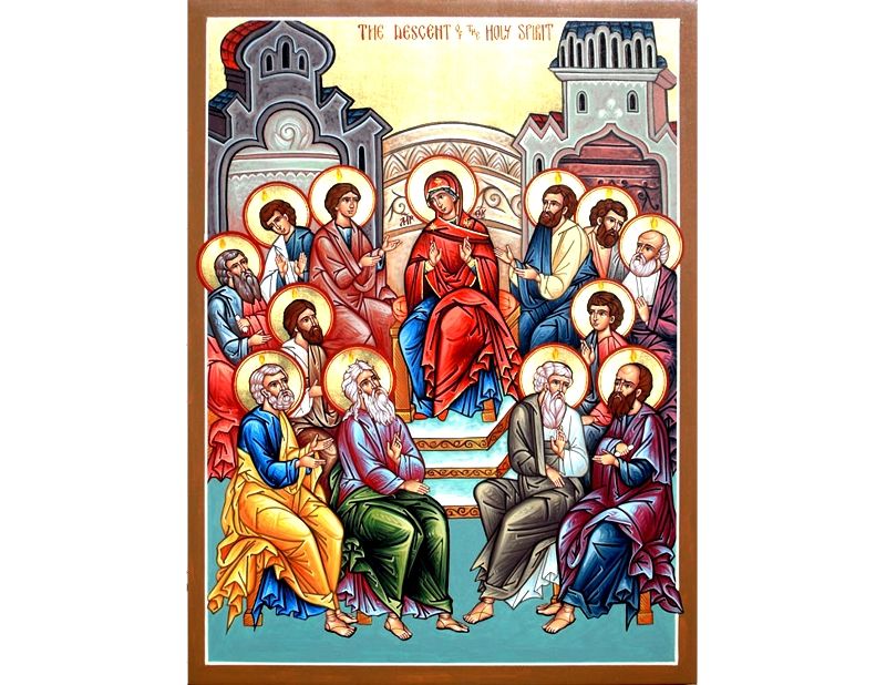 Descent Of The Holy Spirit Icon