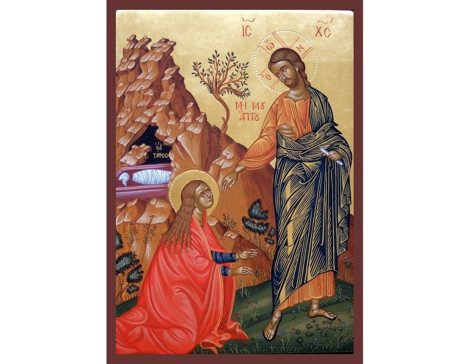 Mary Magdalene Icon With Jesus