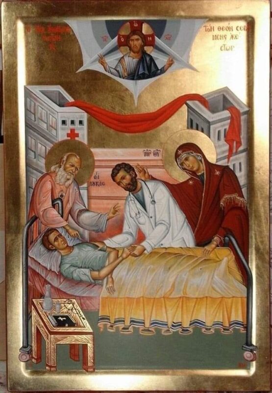 Christ guiding the Christian Physician | Hellenic Art