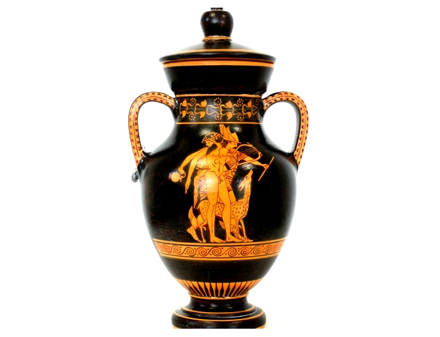 Ancient Greek red figure style pottery