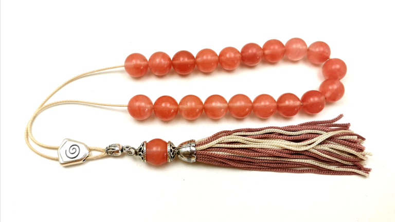 Pink Quartz komboloi | Hellenic Art