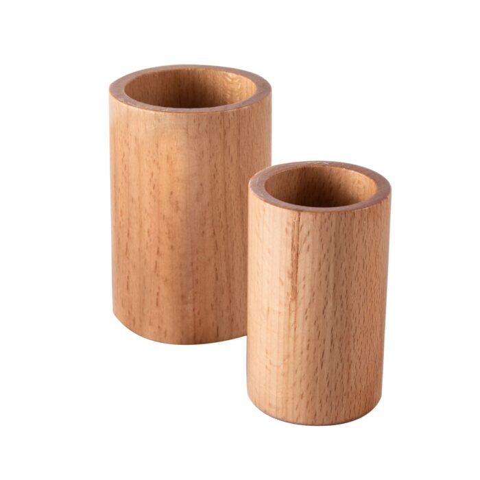 Olive wood Dice cups set | Hellenic Art